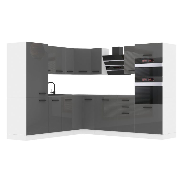 Meble Kuchenne Premium Full Version 480 Cm Białe Połysk Z Blatem ...